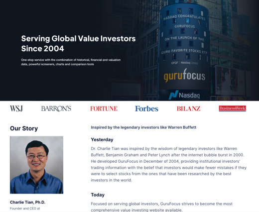 GuruFocus | Stock Market Research, Data and Tools